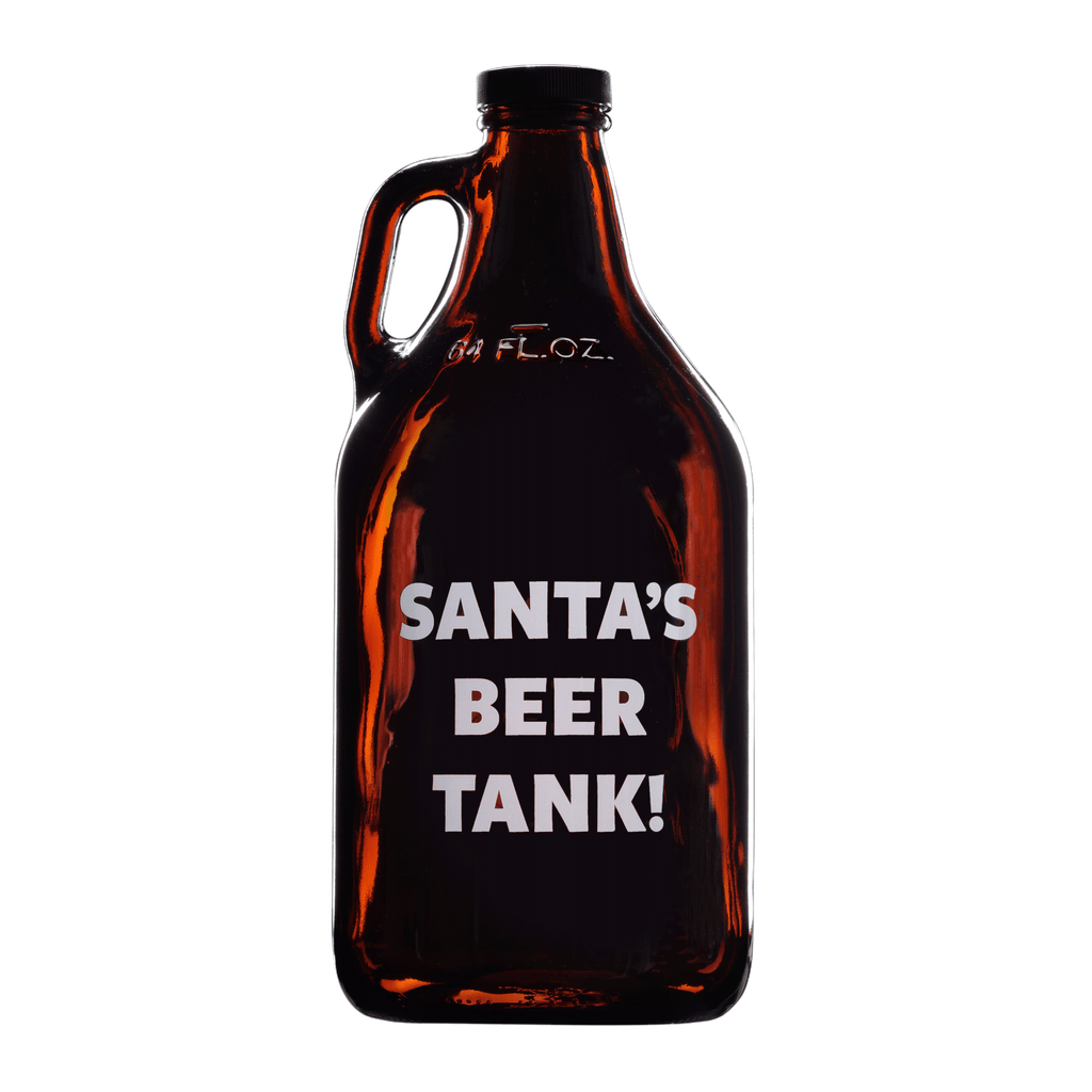 64oz Christmas Growler Printed 2 colour – Growlerstore